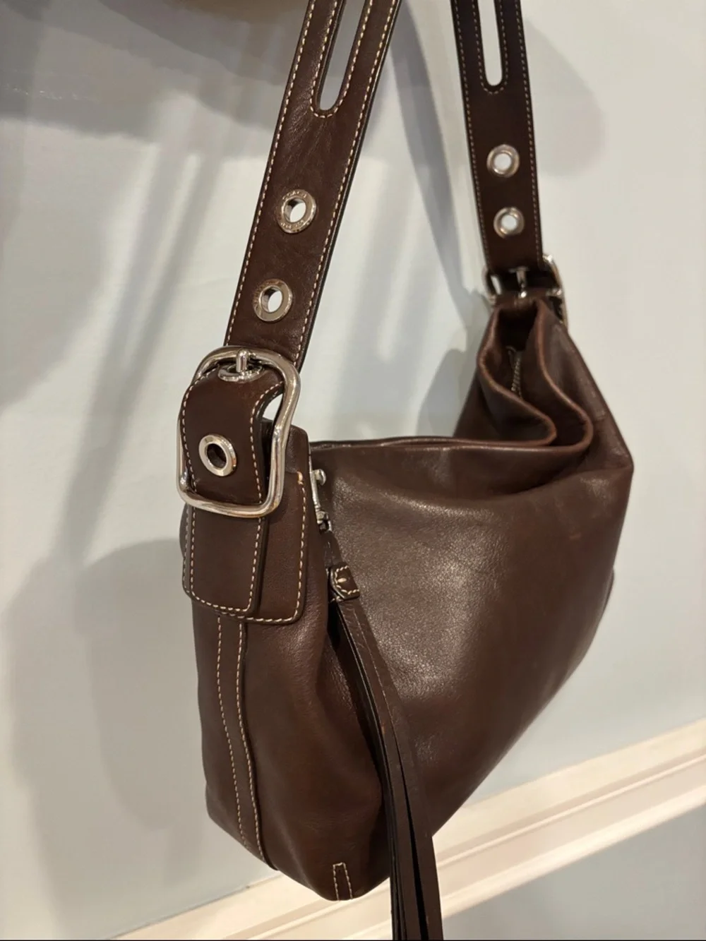 Coach | Bags | Coach Y2k East West Legacy 417 Classic Brown Leather ...